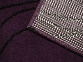 Alfa Carpets, Kusový koberec Circles lila, 80x150, fialová, chodba / předsíň