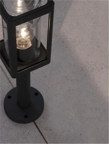NV 9060193 Venkovní sloupkové svítidlo FIGO tmavě šedý hliník a čiré sklo E27 1x12W 220-240V bez žárovky IP54 - NOVA LUCE