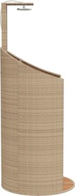 vidaXL Venkovní sprcha 100 x 100 x 241,5 cm polyratan a akácie [368214] Barva: Béžová