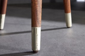Designový odkládací stolek Hadelinde 50 cm antik stříbrný