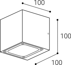 LED2 5132334D LED2 Venkovní nástěnné svítidlo TOMY 2, A DALI/PUSH 2x4,5W 3000K antracit - LED2 Lighting