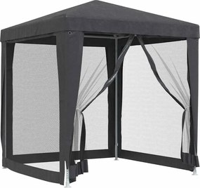 Party stan se 4 síťovanými bočnicemi antracitový 2 x 2 m HDPE 319219