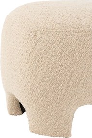 Přírodně krémový puf Ally Knitted - 55*41*37cm