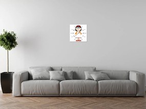 Gario Obraz s hodinami Malá kuchařka Rozměry: 30 x 30 cm