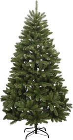 Umělý sklápěcí vánoční stromek s 300 LED a koulemi 210 cm 3210129