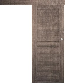 posuvné interiérové dveře na stěnu vasco doors MADERA plné, model 1 Průchozí rozměr: 70 x 197 cm, Orientace dveří: Levé dveře, Dekor: Dub rustikální