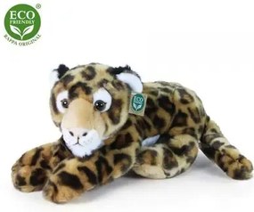 RAPPA Plyšový leopard ležící 40 cm / ECO-FRIENDLY / od 0 měsíců