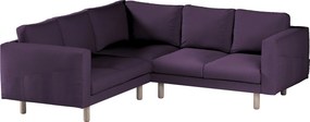 Potah na pohovku IKEA Norsborg rohová 4-místná barva fialová látka pletený vzor