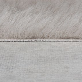 Kusový koberec Alpine Faux Fur Soft Grey, 80x150, šedá, obývacia izba, Flair Rugs