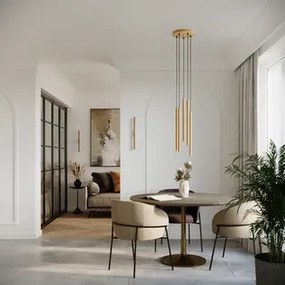 Závěsné svítidlo SOLLUX PASTELO 2 zlaté G9 2x8W bez žárovky SL.1305