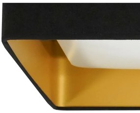 Brilagi - LED Stropní svítidlo VELVET SQUARE LED/24W/230V černá