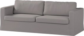 Potah na pohovku IKEA  Karlstad 3-místná, nerozkládací, dlouhý barva béžová látka pletený vzor