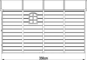 LANIT PLAST, s.r.o. plastový domek LANITPLAST LONGFORD 612 LG4020