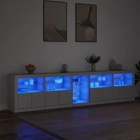 Příborník s LED osvětlením bílý 283 x 37 x 67 cm 3209023