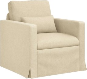 Set pohovek 2 ks Krémová textil 3407498