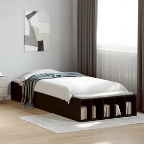 Rám postele betonově šedý 75 x 190 cm kompozitní dřevo