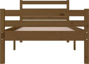 vidaXL Rám postele masivní dřevo 90 x 200 cm [814807] Barva: Bílá