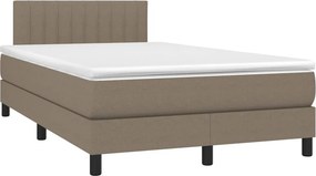 Box spring postel s matrací taupe 120x200 cm textil 3140205