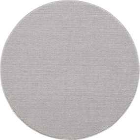Ayyildiz, Kusový koberec Loom 4300 Silver kruh, 200x200 (průměr) kruh, šedá, obývací pokoj
