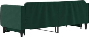 Válenda s přistýlkou tmavě zelená 80 x 200 cm samet 3197058
