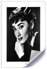 Gario Plakát Portrét Audrey Hepburn Barva rámu: Bez rámu, Rozměry: 30 x 45 cm