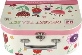 TEDDIES Čajová sada nádobí v kufříku / Plech / od 3 let