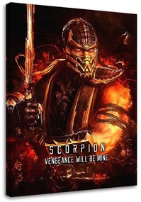 Gario Obraz na plátně Hra Mortal Kombat Postava Scorpion - SyanArt Rozměry: 40 x 60 cm