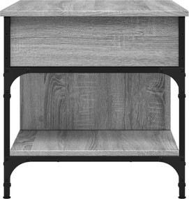 vidaXL Konferenční stolek 70 x 50 x 50 cm kompozit a kov [845364] Barva: Černá