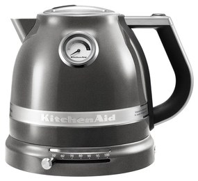 KitchenAid Retro rychlovarná konvice Artisan 5KEK1522, 1,5 l, stříbřitě šedá 5KEK1522EMS