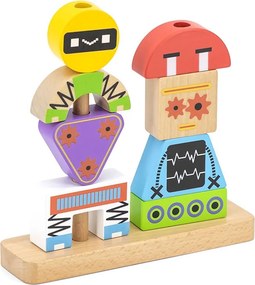 Dřevěné kostky Viga Robot