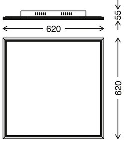 Telefunken 3010-06TF - LED Stmívatelný panel LED/36W/230V + DO