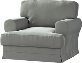 Potah na křeslo IKEA Ekeskog barva šedá látka lesklé, sametová