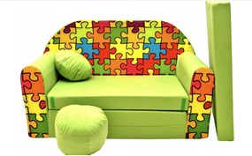 Dětská rozkládací pohovka 98 x 170 cm Puzzle