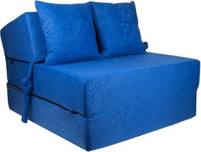 Fimex Rozkládací křeslo - matrace pro hosty Comfort světle modré 70x200x15 cm