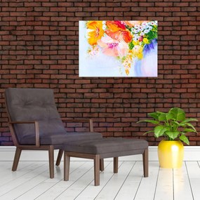 Obraz - Květiny, malba (70x50 cm)