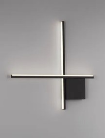 Designové nástěnné svítidlo Cross 50 černá