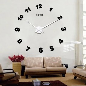 Nástěnné hodiny zrcadlo. Nalepovací hodiny zrcadlové čísla DIY NOSPEN Moderní nalepovací nástěnné hodiny | 3D hodiny 12SZ047