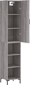Skříň highboard šedá sonoma 34,5 x 34 x 180 cm kompozitní dřevo 3198983