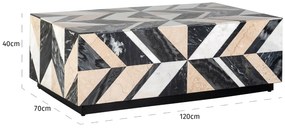 Mramorový konferenční stolek Richmond Rostelli 120 x 70 cm