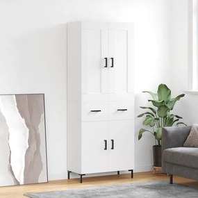 Skříň highboard bílá 69,5 x 34 x 180 cm kompozitní dřevo 3199873