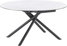 XXXLutz JÍDELNÍ STŮL, černá, bílá, 90-140/140/76 cm MID.YOU - Jídelní stoly - 000069016202