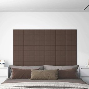 vidaXL Nástěnné panely 12 ks 30 x 15 cm textil 0,54 m² [344016] Barva: taupe