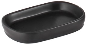 BISK Erga Nero, miska na mýdlo, černá matná, ERG-08138