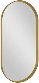 Sapho Sapho, AVONA oválné zrcadlo v rámu 50x100cm, zlatá mat, AV500G