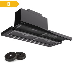 Klarstein Mariana Neo 90 odsavač s plochým krytem 90 cm 640 m³/h odtah LED