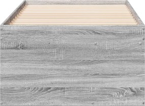 Válenda se zásuvkami bez matrace šedá sonoma 90 x 200 cm 3280249