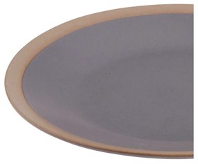 Kameninový dezertní talíř Clay, (fi) 18 cm, hnědý