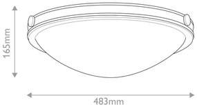 Hinkley HK-COLLIER-F-M-BX - Stropní svítidlo COLLIER 3xE27/40W/230V pr. 48,3 cm