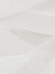 Sinsay - Poloprůhledná záclona na řasící pásce s imitací perel - bílá