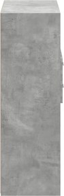 Skříň highboard betonově šedá 80x42,5x124 cm kompozitní dřevo 3281388